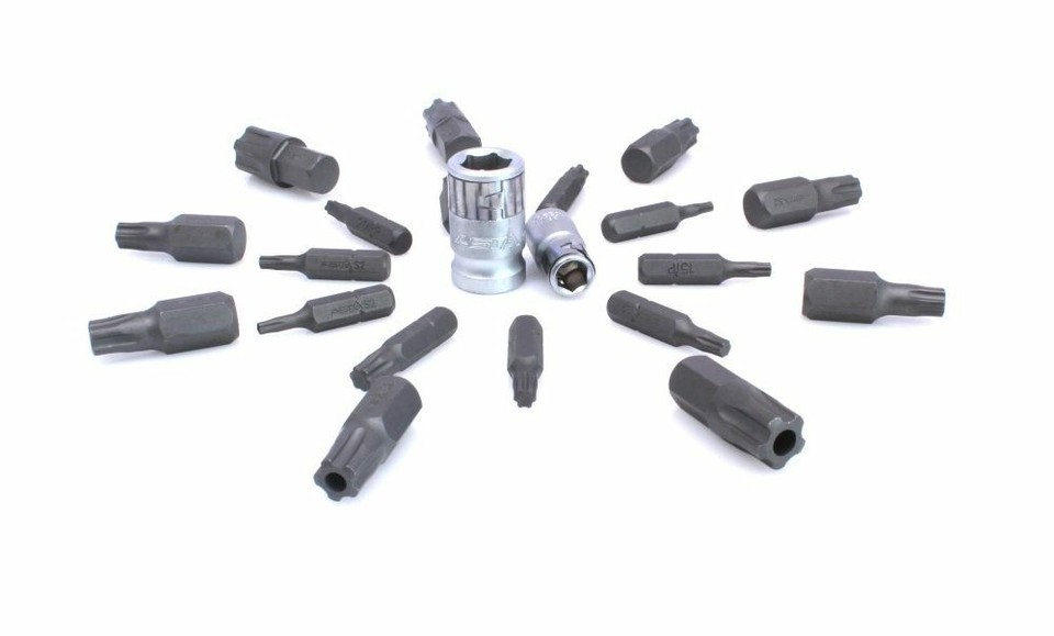ASTA 22pc Torx Plus/ Torx Plus Security Insert Bit Set S2 Steel TPS10 ...