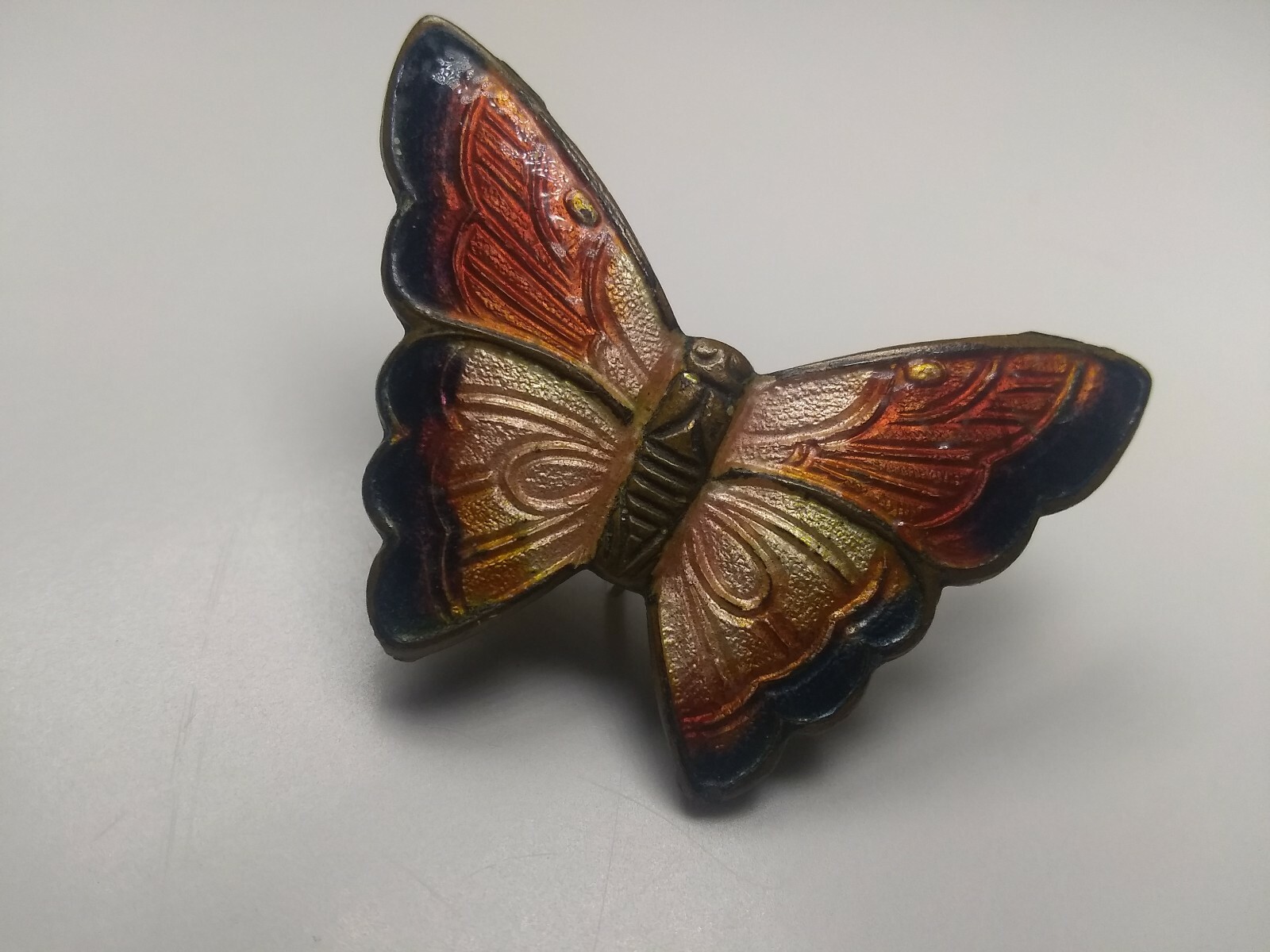 Authentic Vintage Butterfly Wing Art Deco Screwback E… - Gem