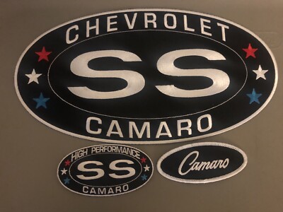 LARGE CHEVY SS CAMARO SEW/IRON ON PATCH BADGE EMBROIDERED 6-1/4X12 ...