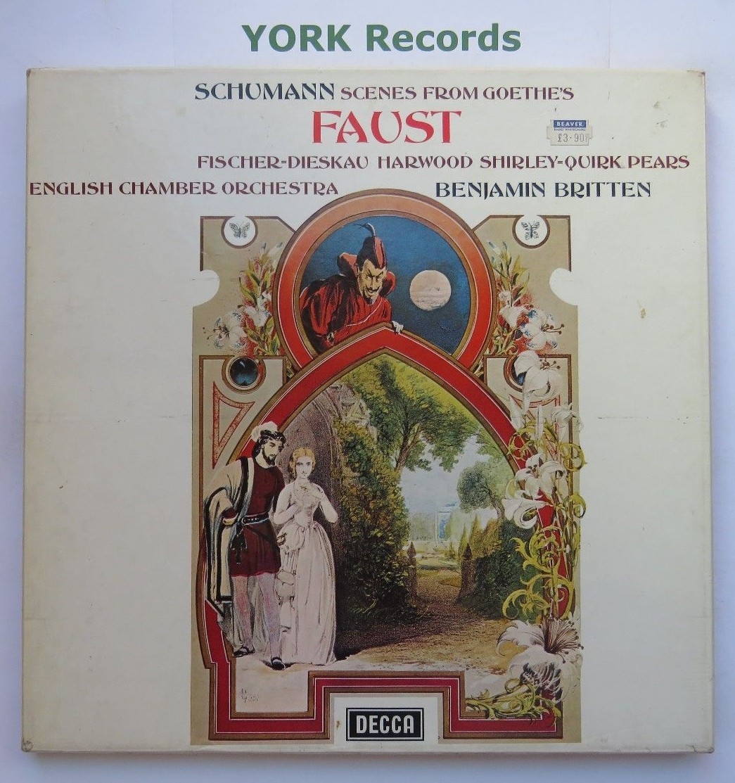 SET 567-8 - SCHUMANN - Scenes From Goethe's Faust - Ex Con 2 LP Record ...