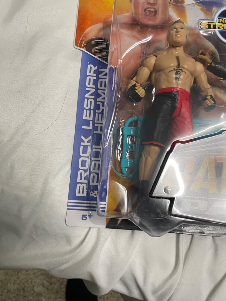 WWE MATTEL Brock Lesnar & Paul Heyman Wrestling Figure Battle Pack ...