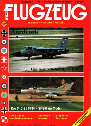 FLUGZEUG 4/92 F-111 USAF_DDR MIG-21PFM_DC-4_AMI TORNADO GULF WAR_SWISS ...
