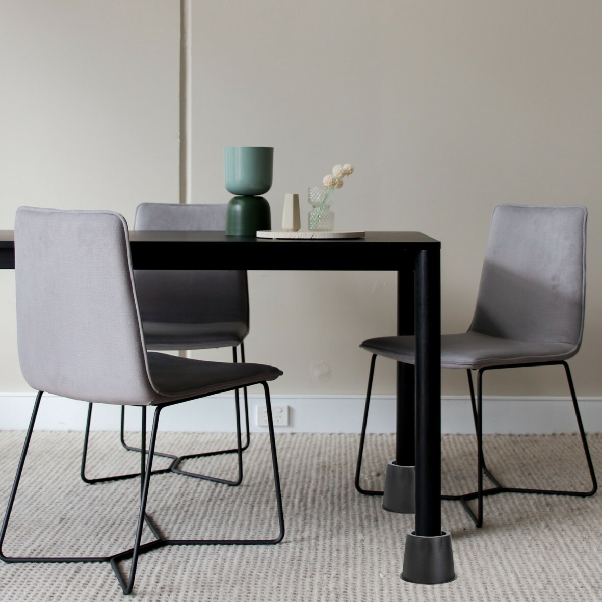 4x Bed Risers Armchair Furniture Table Desk Blocks Elephant Feet Chair ...