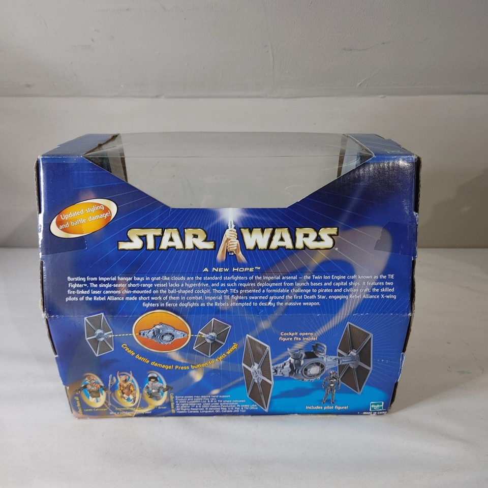 NEW IN BOX STAR WARS A NEW HOPE IMPERIAL DOGFIGHT TIE FIGHTER FIGURE ...