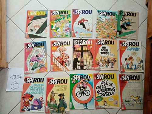 1997 GROS LOT 15 MAGAZINES SPIROU BD revue bande dessinée-FRAIS FREE ...