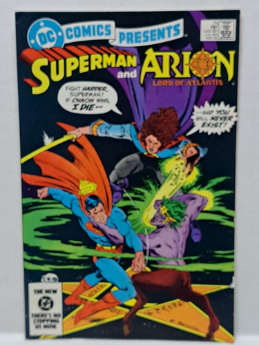 1984 DC Comics SUPERMAN and ARION Lord of Atlantis No. 75 comic book ...