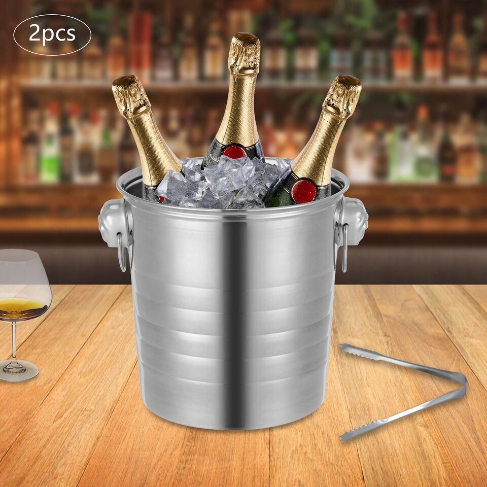 Stainless Steel Beverage Tubs Large Ice Bucket Drink Buckets For ...