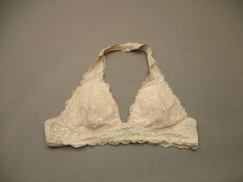 FREE PRESS Size S Womens Beige Lace Lined Wireless Back Closure ...