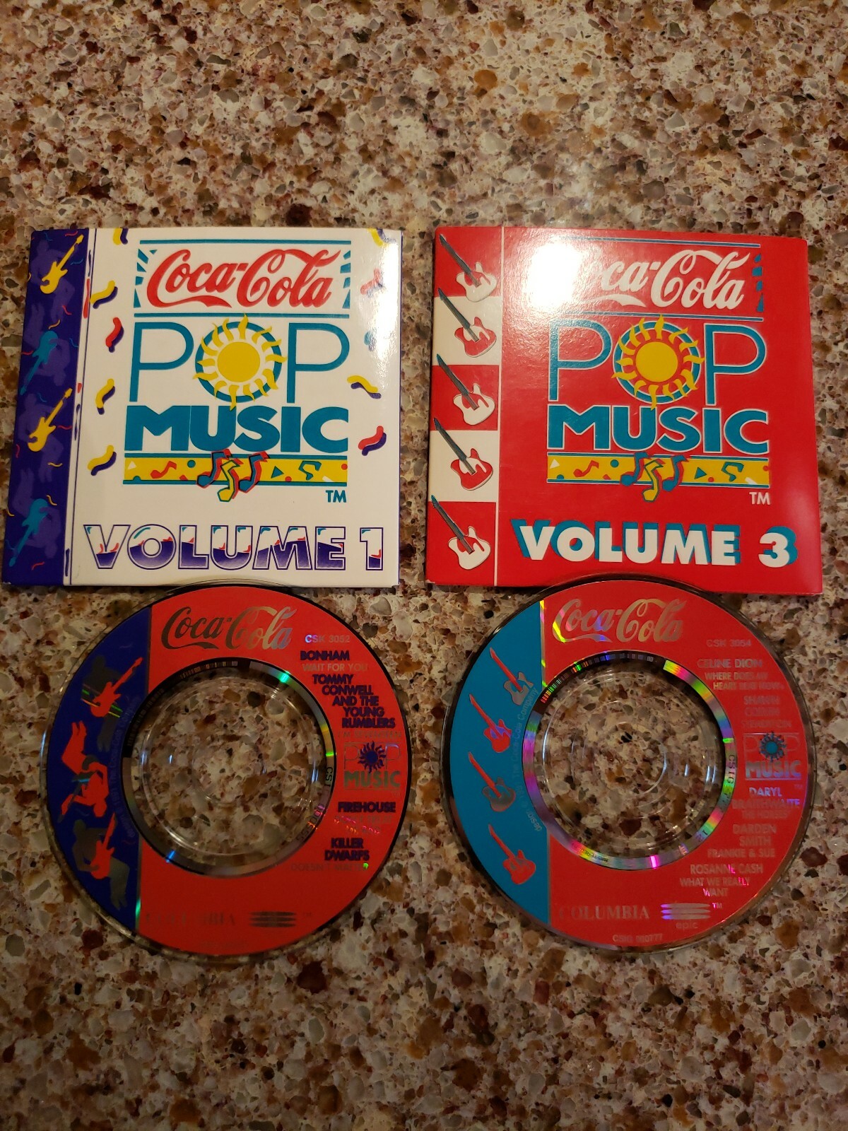 Set of 2 Coca-Cola Promo Pop Music 3 Inch Mini CDs 1991 Volume 1 ...