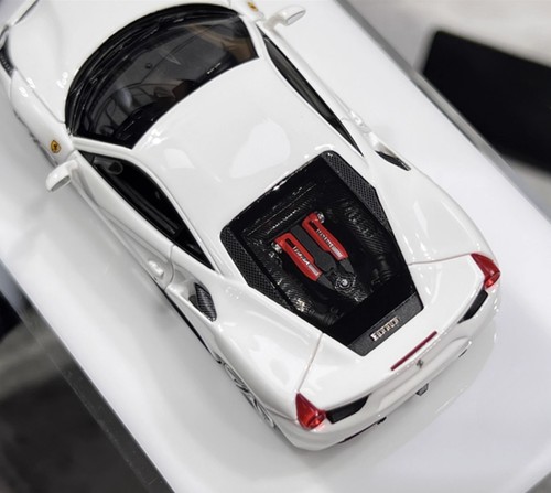 CL 1:64 White 488 GTB Hard Top Sports Model Diecast Resin Car | eBay
