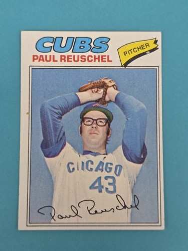 1977 Topps RC #333 Paul Reuschel Chicago Cubs BASEBALL Card M9 | eBay