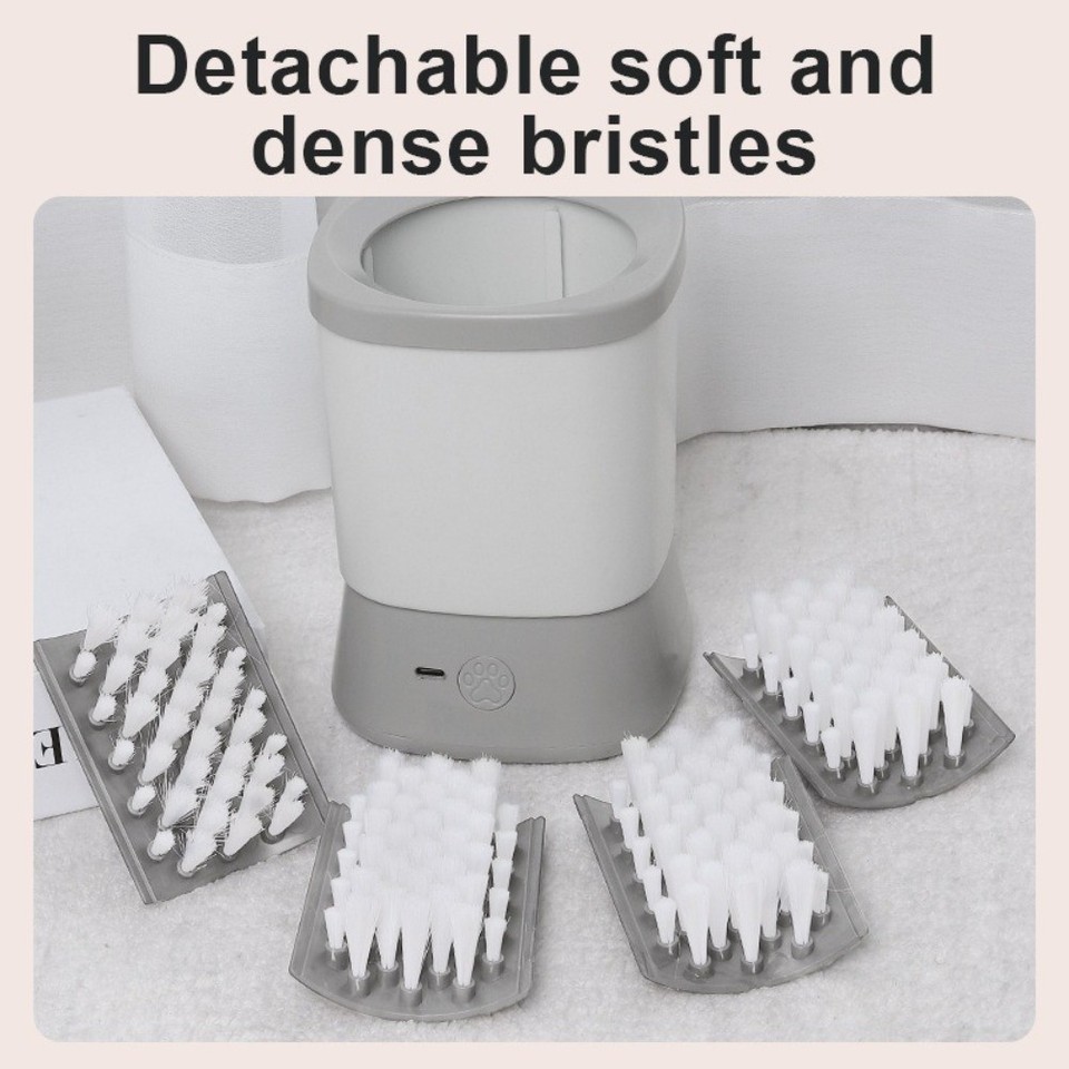 Plastic Pet Foot Washing Machine 360° Rotatable Paw Cleaners Dogs and ...