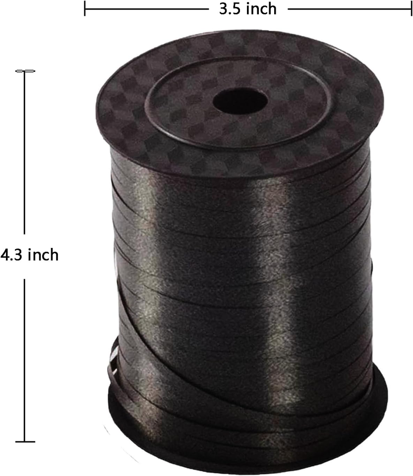 500 Yards Black Curling Ribbon Balloon String Balloon Ribbon for Gift ...