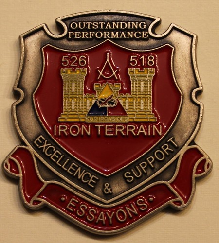 1st Armored Division 526/518th Engineer Detachment Army Challenge Coin ...