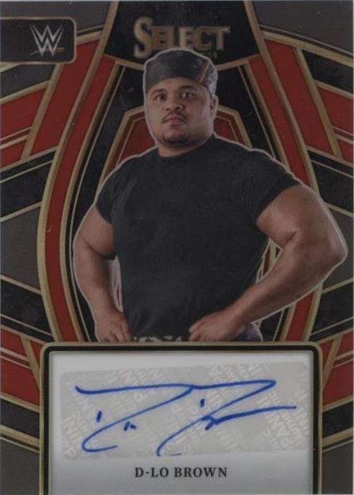 2024 Panini Select WWE - Signature Selections D'Lo Brown #SL-DLB Red ...