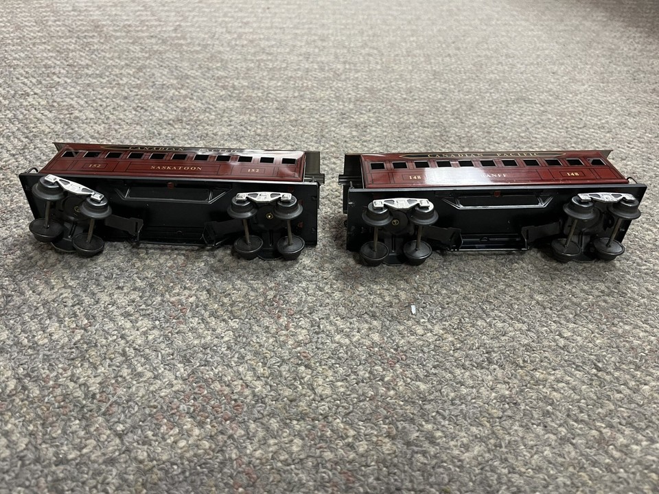 + Marx O Gauge Canadian Pacific Old Time Passenger Cars Set 5192 w/ Box ...