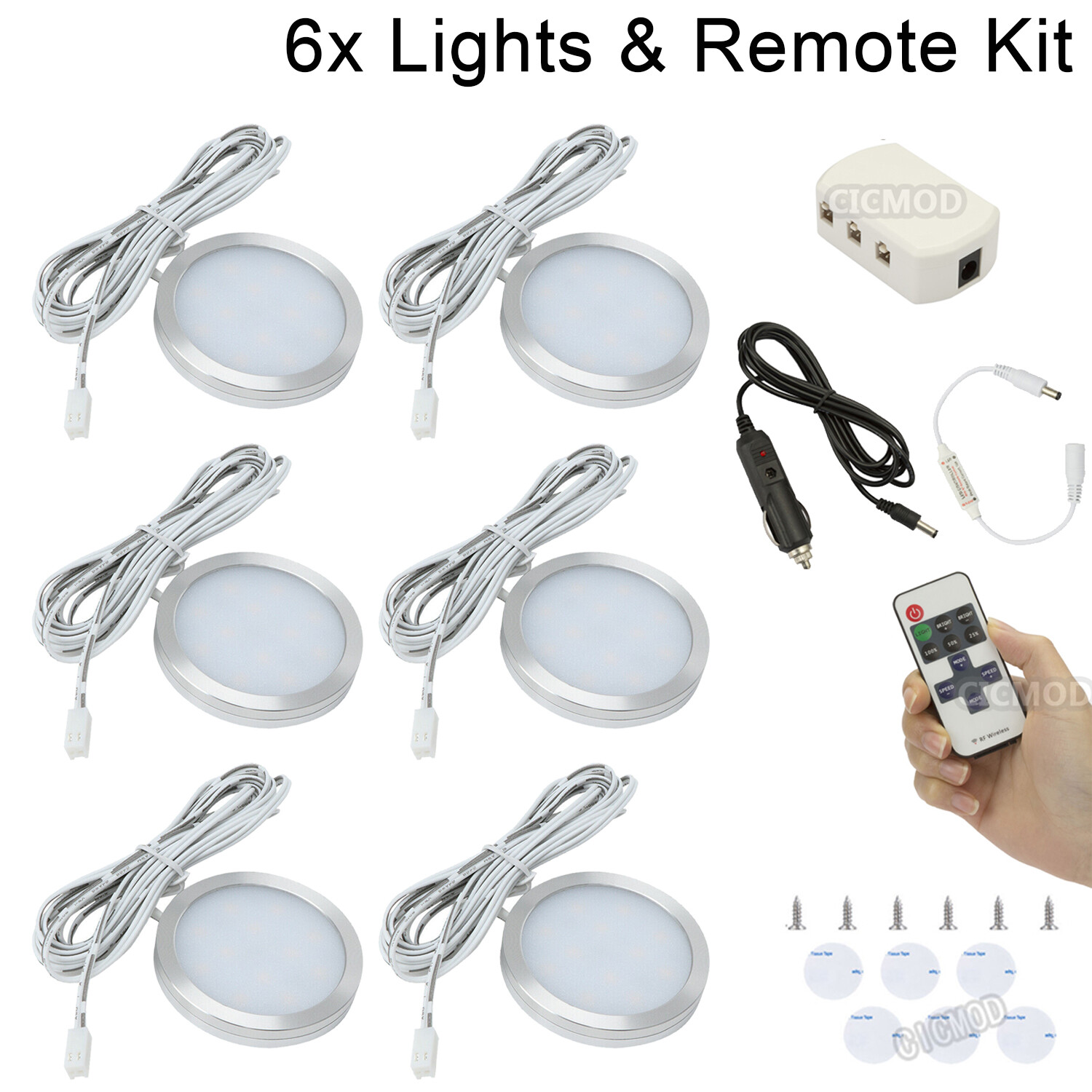 Dimmable 12V LED Downlight Caravan Camper RV Interior Ceiling Lights ...