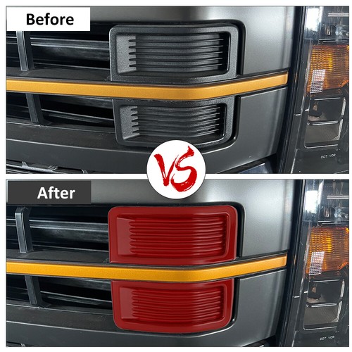 Red Tremor Front Grille Grill Insert Cover Trim Bezels For Ford F-150 ...