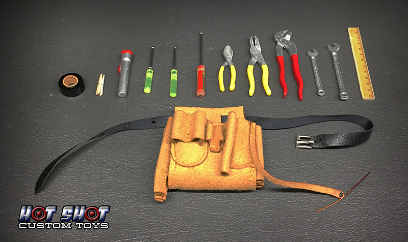 1:6 Doc Brown TOOL BELT Hot Shot Custom Toys Back Future DChung BTTF ...