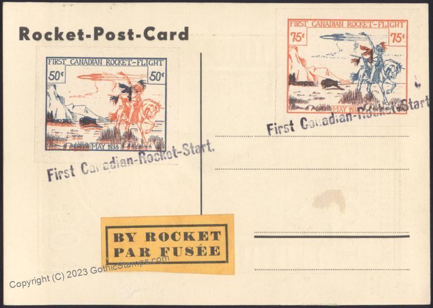 USA Canada 1936 New York Philatelic Exhibition Flight Rocket Mail Cover ...