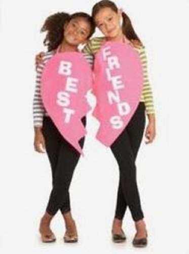 NWT Old Navy Girls BEST FRIENDS Pink Heart 2pc Set Halloween Costume | eBay