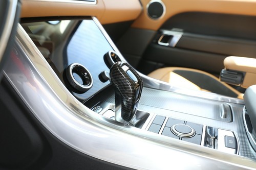 Carbon Fiber Style Gear Shift Knob Cover Fit for Range Rover Sport 2018 ...