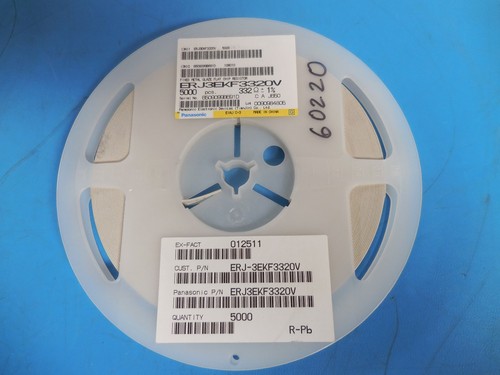 Panasonic ERJ-3EKF3320V 332 Ohms ±1% 0.1W, 1/10W Chip Resistor 0603 ...