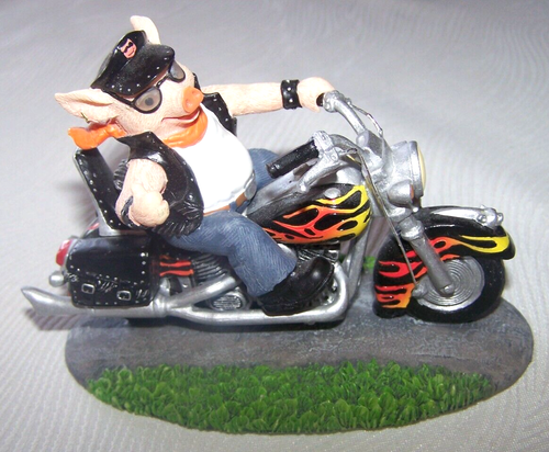 HOG WILD HARLEY MOTORCYCLE ROAD HOGG COLLECTION FIGURE 3520A HAMILTON ...