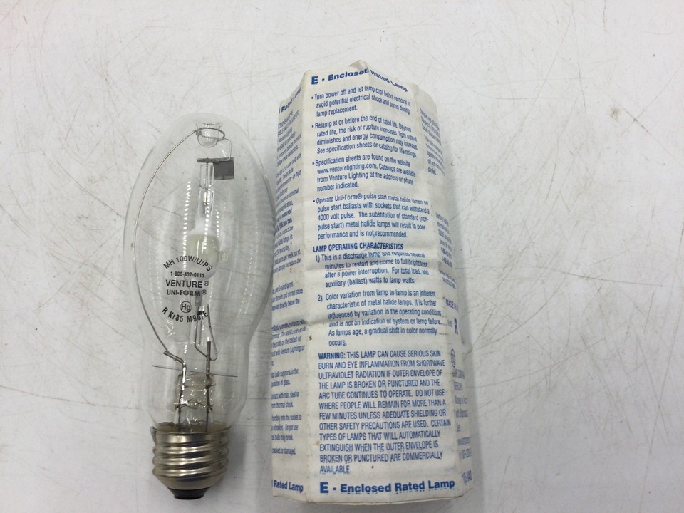 Venture Lighting 27266 MH100W/U/PS 100W Metal Halide Light Bulb ED17 | eBay