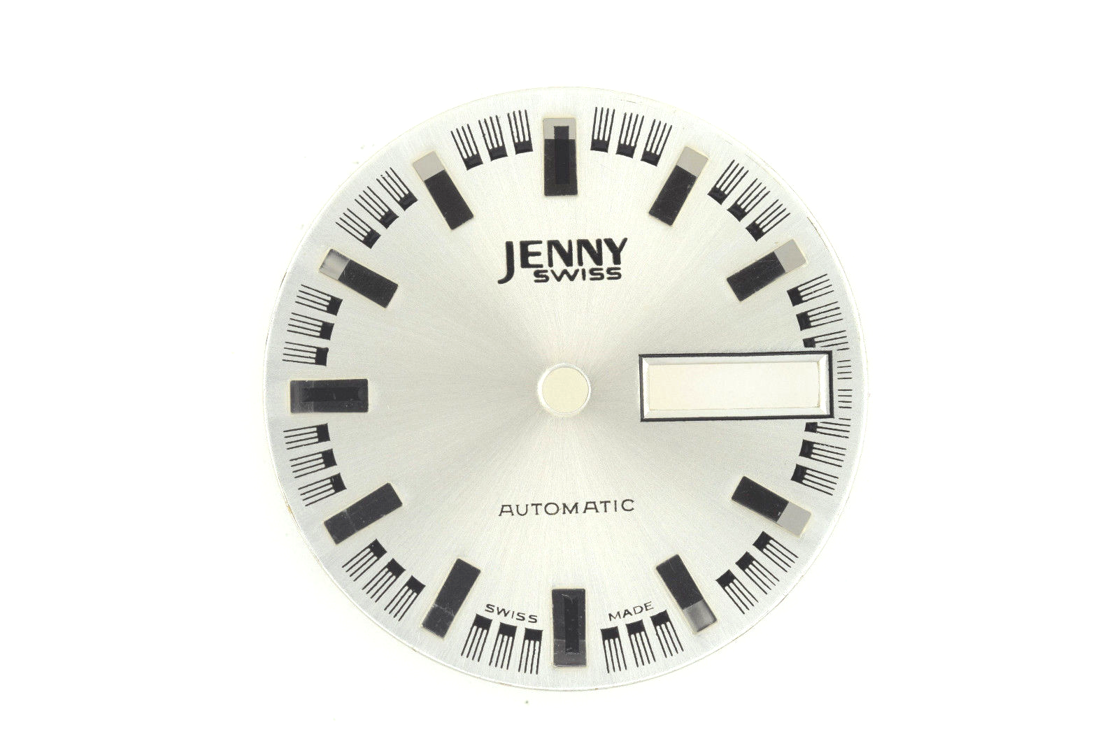 JENNY Automatic Vintage Silver Swiss Watch Dial NOS 27 mm ETA 2789 ...