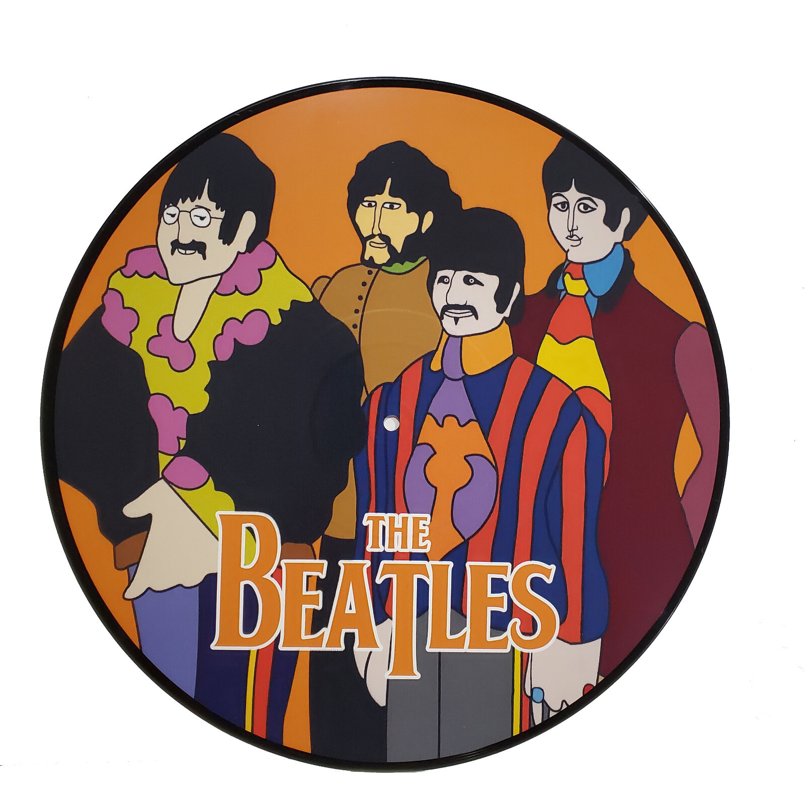 The Beatles - Group Photo Picture Disc - Real Vinyl 12" - Upcycled Wall ...