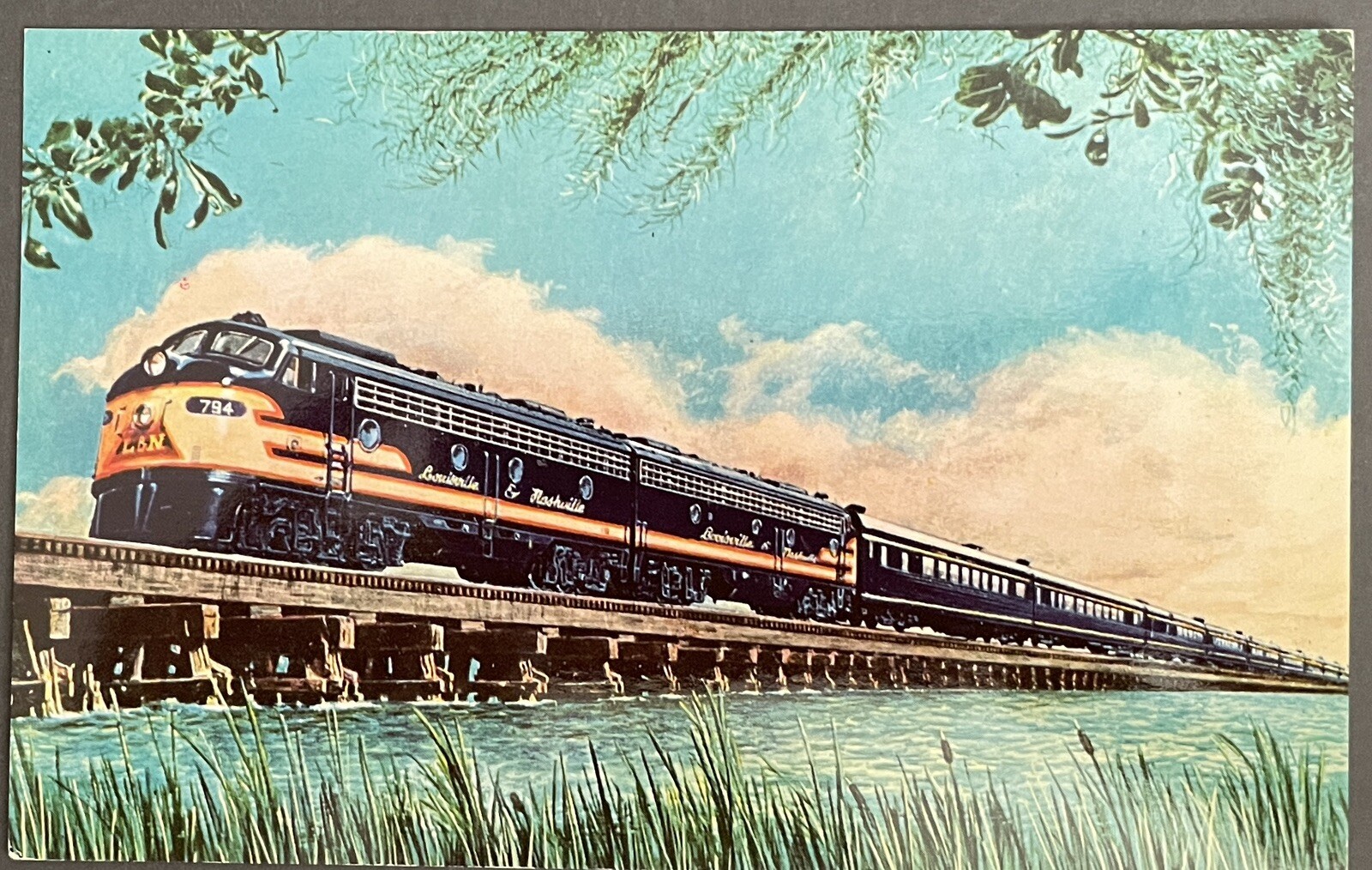 Nostalgic photo of Louisville & Nashville "Hummingbird" crossing Biloxi ...