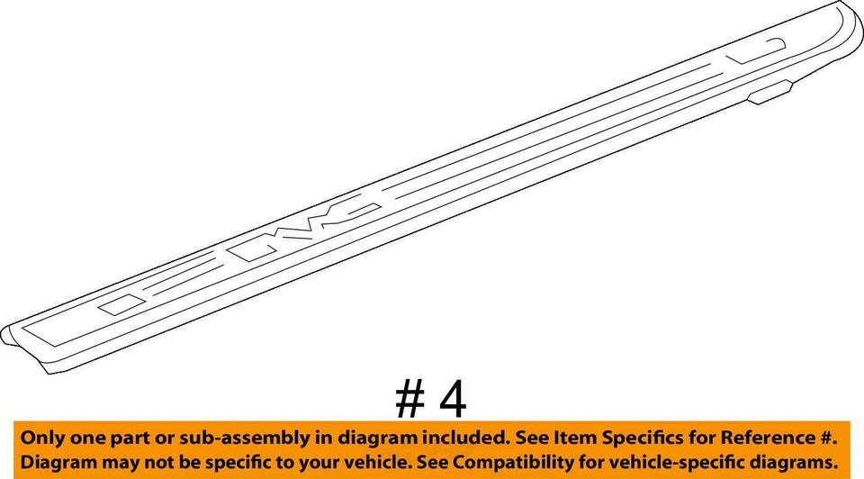 Chevrolet GM OEM Bed or Tailgate-Top Molding Trim Protector Cap Left ...