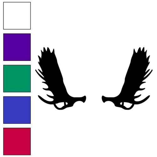 Moose Antlers Elk Antlers, Vinyl Decal Sticker, Multiple Colors & Sizes ...