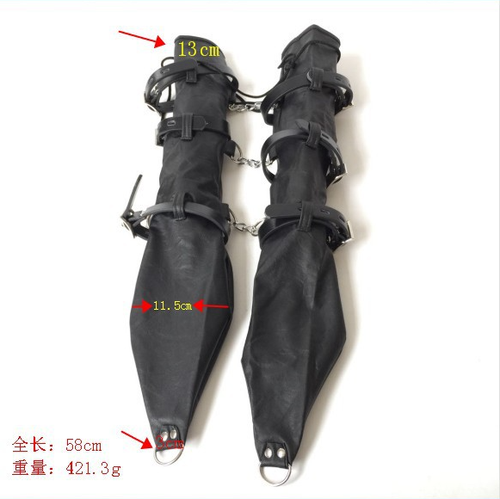 PU Leather Arm Harness Armbinder Sleeve Double Arm Binder Gloves ...