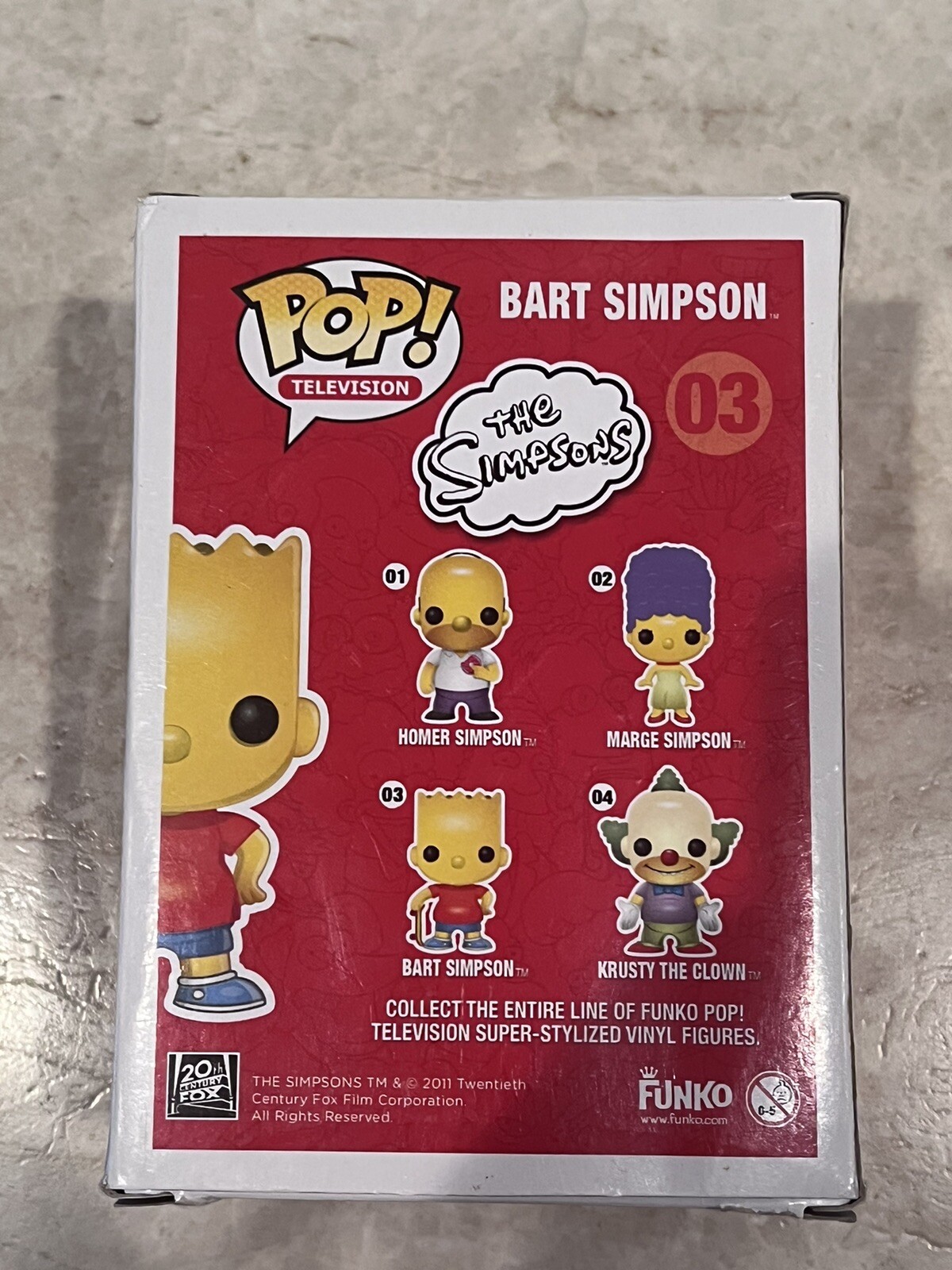 Funko Pop! Vinyl: The Simpsons - Bart Simpson #03 for sale online | eBay
