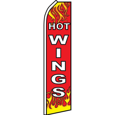 Hot Wings 2 1/2 ft X 11 1/2 ft Swooper Flag | eBay