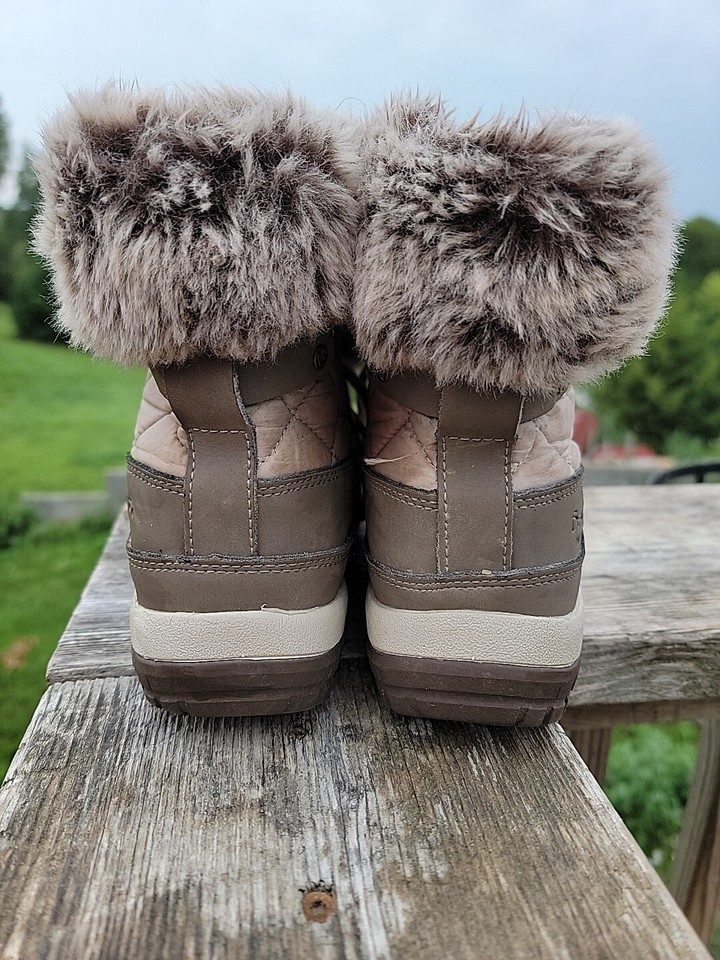 Bearpaw Women's Becka Boots Waterproof Size 8 US Leather Winter Boots ...