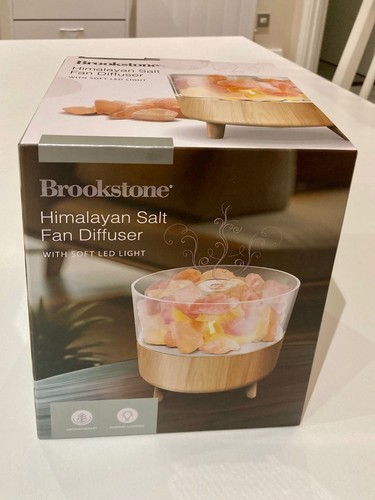 Himalayan Salt Fan Diffuser - Brookstone - Unopened Gift (New) | eBay UK