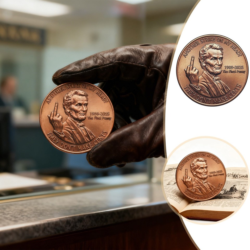 ANOTHER STRIKE OM MY HEAD THEY DON T MAKE CENTS Commemorative Coin ...