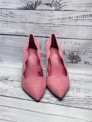 Katy Perry Pink Suede Pumps - Scalloped sz. 8 NICE! | eBay
