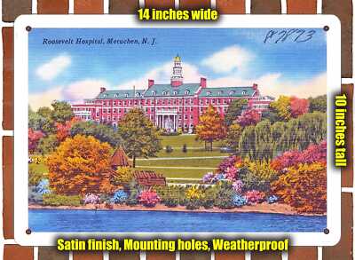 Metal Sign - New Jersey Postcard - Roosevelt Hospital, Metuchen, N. J ...