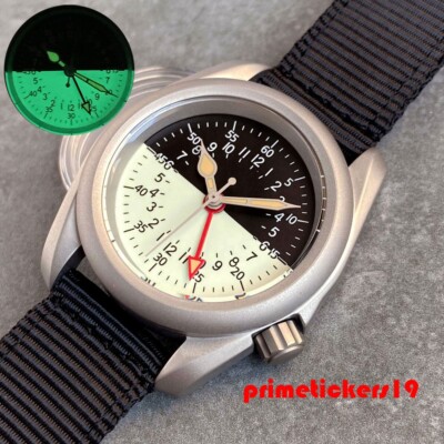 Titanium Ultralight GMT NH34A Men Automatic Watch 3.8 Crown 20BAR Dive ...