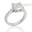 3 Ct Solitaire Engagement Wedding Ring Asscher Simulated Diamond 925 ...