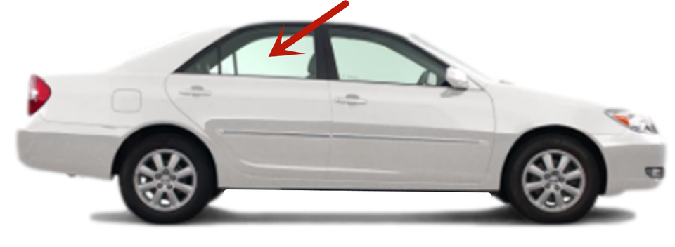 2002-2006 Toyota Camry Passenger Right Rear Door Window Glass | USA ...