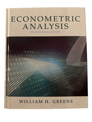 Econometric Analysis by William H. Greene (2011, Hardcover) | eBay