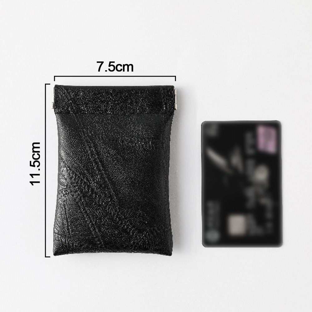 PU Leather Wallet Mini Money Bag Portable Wallet Pouch Women Men | eBay