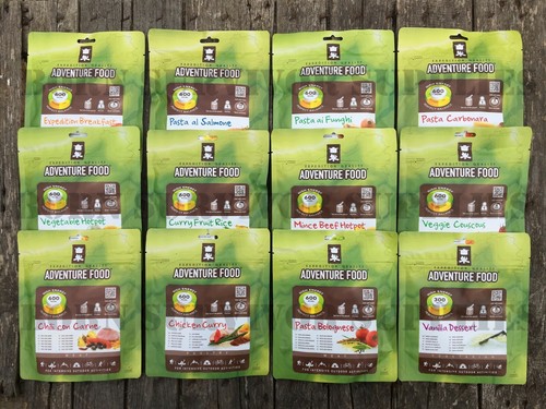 ADVENTURE FOOD RATION PACKS Lightweight Freeze Dried Camping Meals Food ...