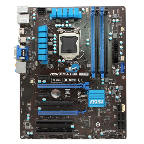 Intel B75 LGA 1155 Socket Motherboard for MSI B75A-G43 MS-7758 | eBay