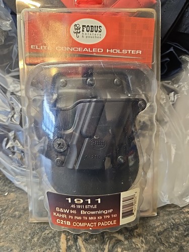 Fobus C21B Black Plastic paddle holster for 1911 compact | eBay